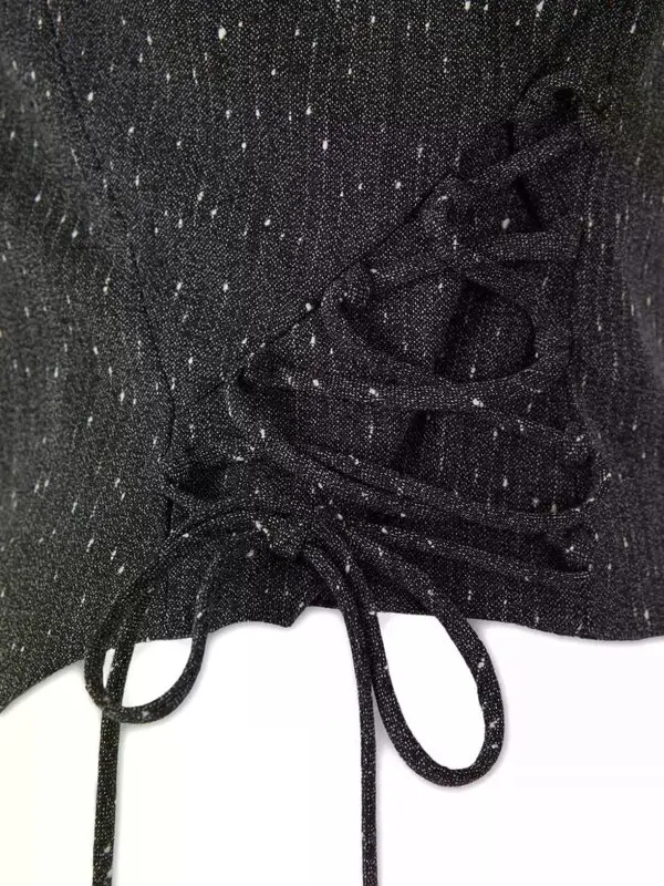 Alexander McQueen Asymmetric Lace-up Vest Top