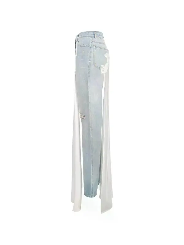 SEEN USERS Lace-trim Panelled Jeans