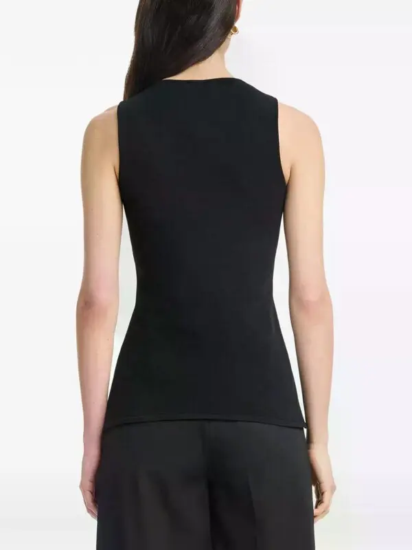 Altuzarra Knit Sleeveless Top With Gold-tone Buttons