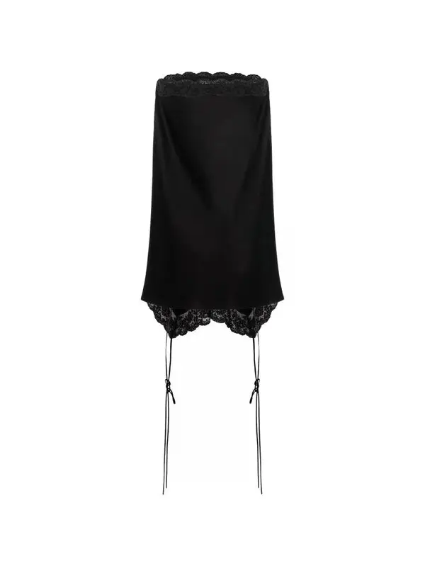 SEEN USERS Name Shifted Slip Lace-trim Top