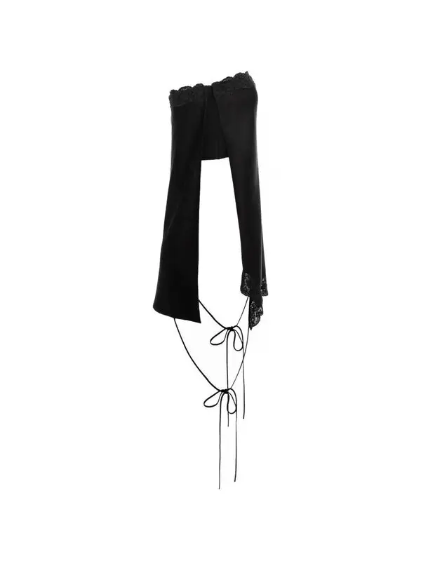 SEEN USERS Name Shifted Slip Lace-trim Top