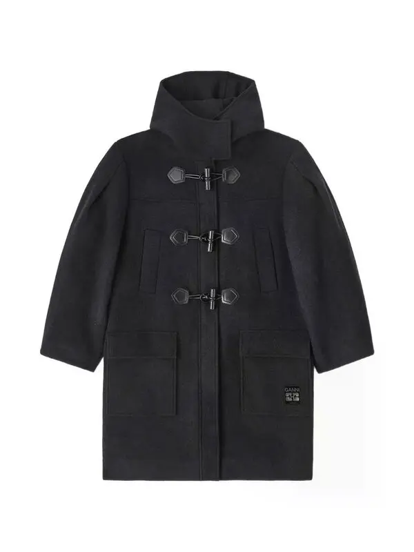 GANNI Hooded Parka Coat
