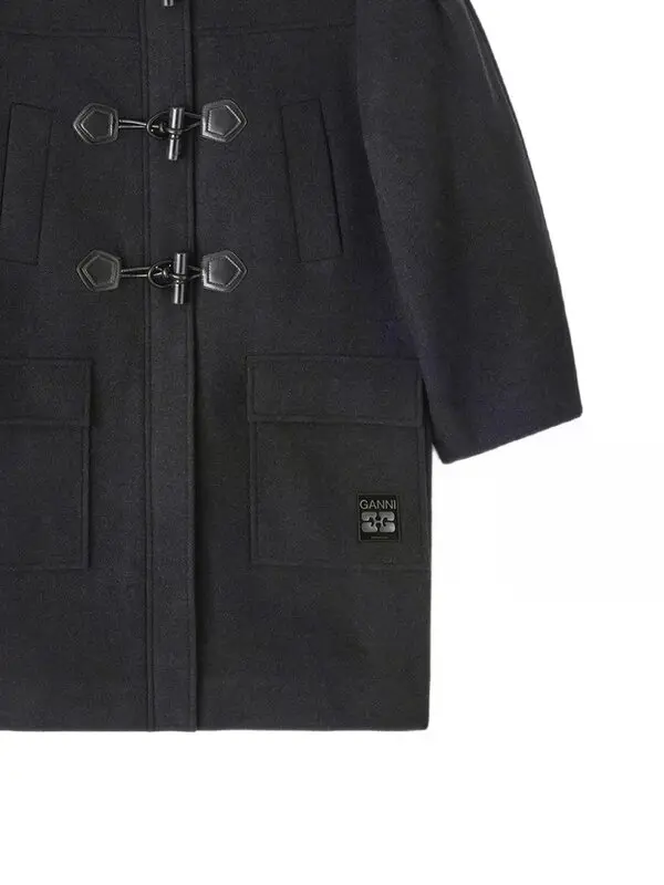 GANNI Hooded Parka Coat
