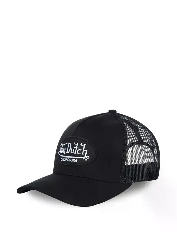 VON DUTCH Logo Patch Cap - Black