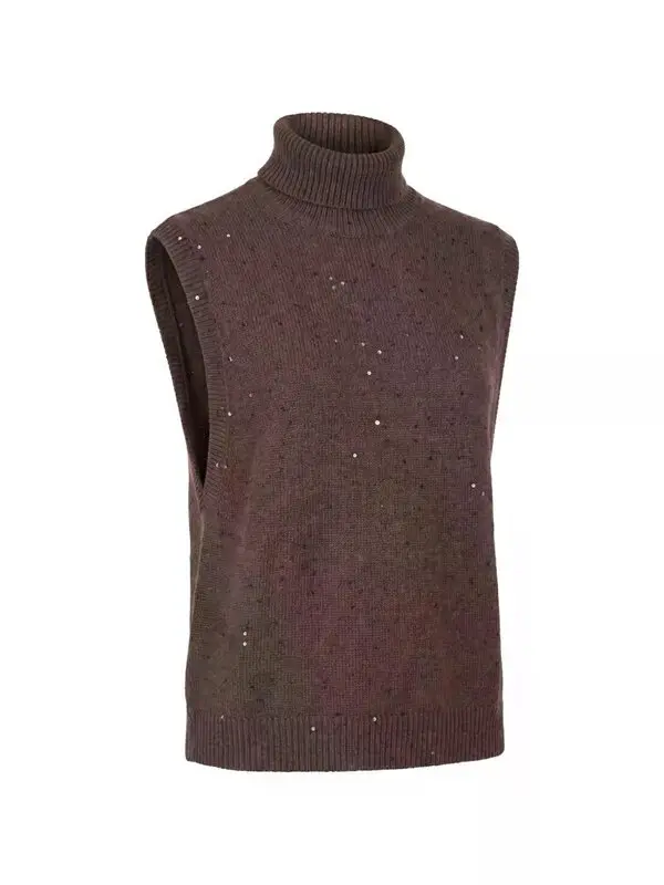 Brunello Cucinelli Embellished Roll-neck Sweater