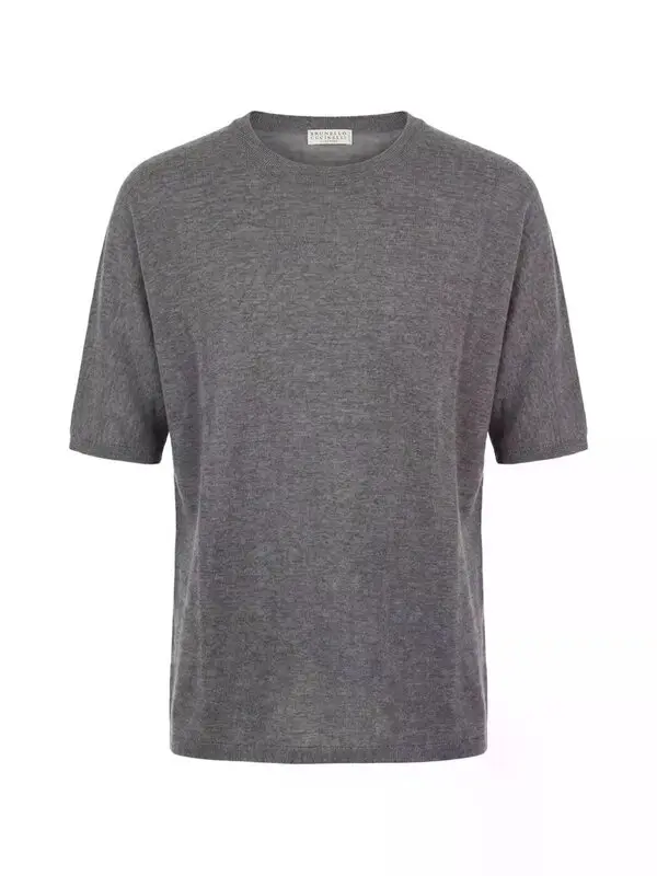 Brunello Cucinelli Cashmere Crew Neck T-shirt