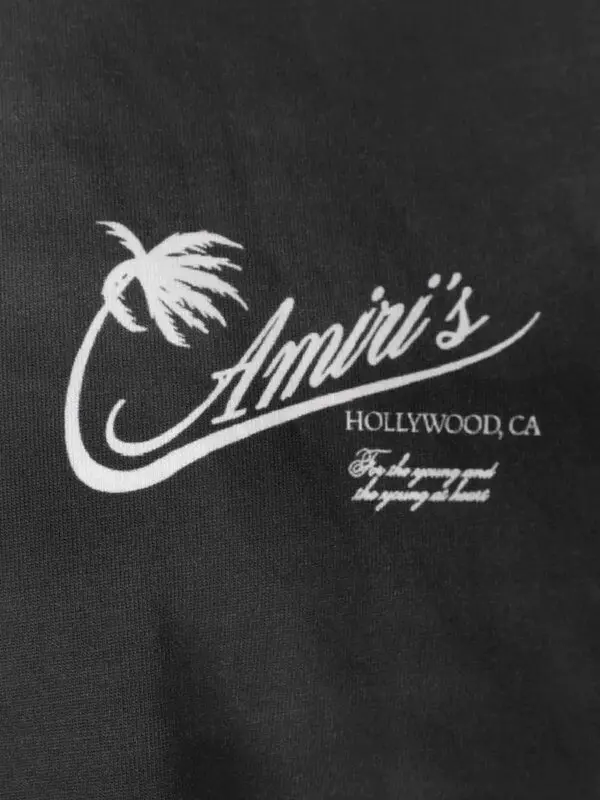 Amiri Palm Tree-print T-shirt - Black