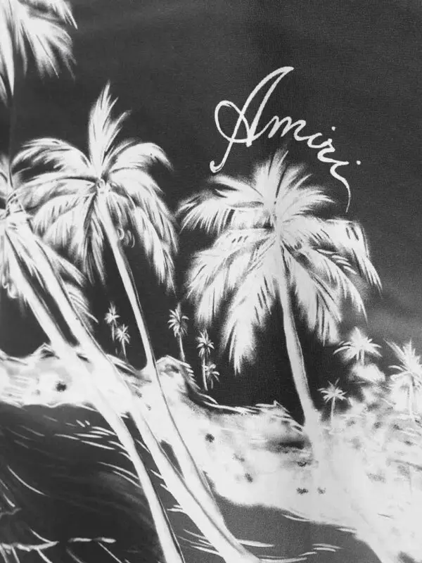 Amiri Palm Tree-print T-shirt - Black