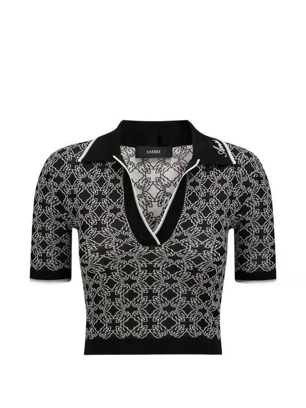 Amiri Ma Quad Polo Sweater