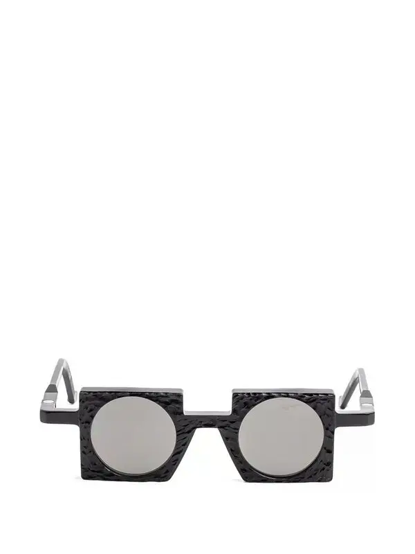 VAVA EYEWEAR Textured Square-frame Sunglasses - Black