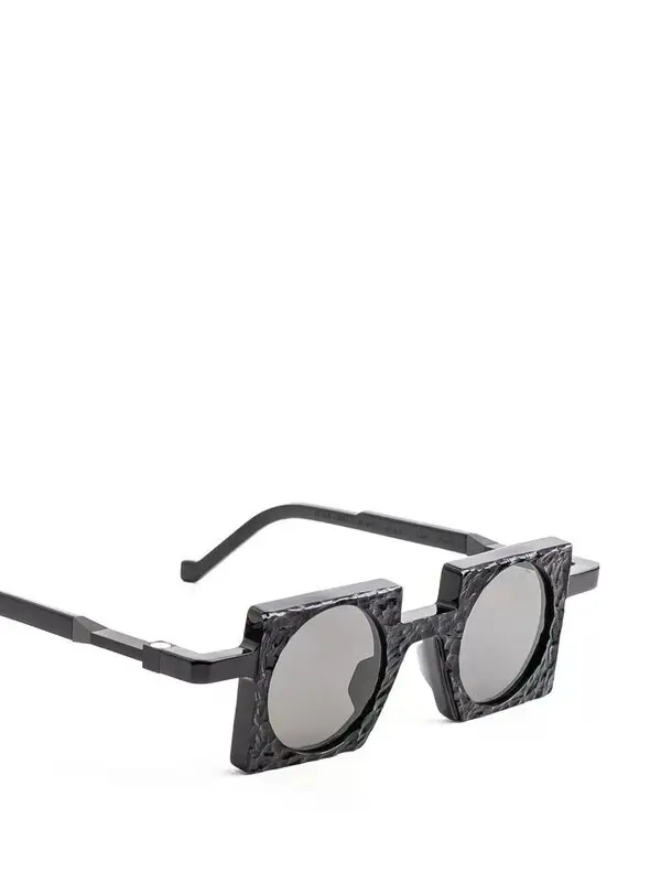 VAVA EYEWEAR Textured Square-frame Sunglasses - Black