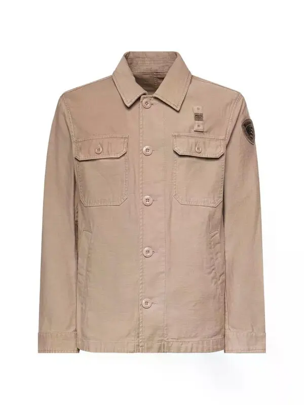 BLAUER. Goodale Logo-patch Shirt
