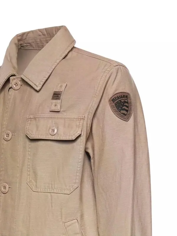 BLAUER. Goodale Logo-patch Shirt