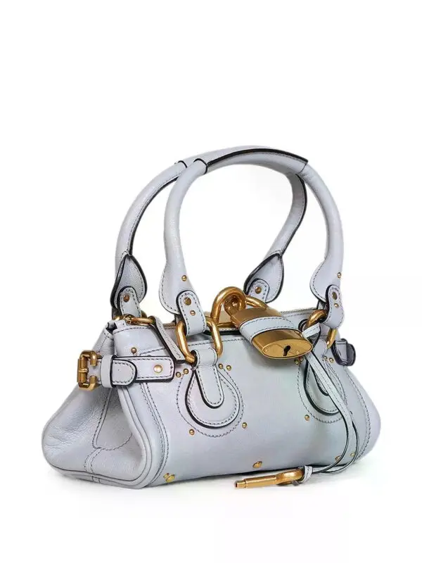 Chloé Stud-embellished Padlock Shoulder Bag - Blue