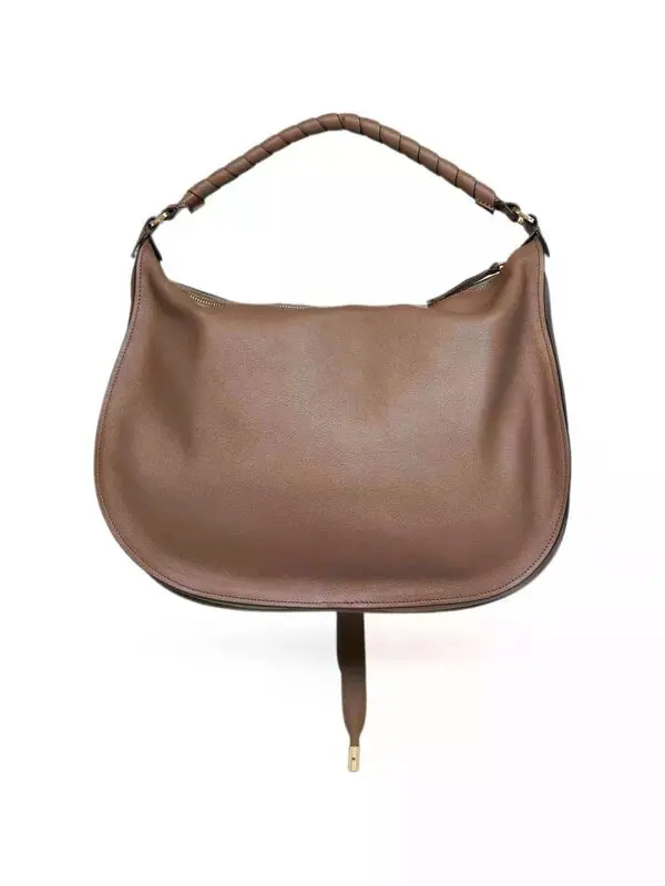 Chloé Marcie Leather Shoulder Bag - Brown