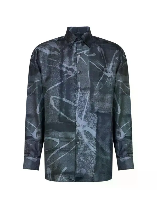 COSTUMEIN Floral-print Silk Shirt