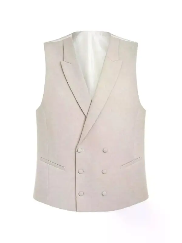 ETIEM TEXTIL S.L. Double-breasted Peak-lapel Waistcoat