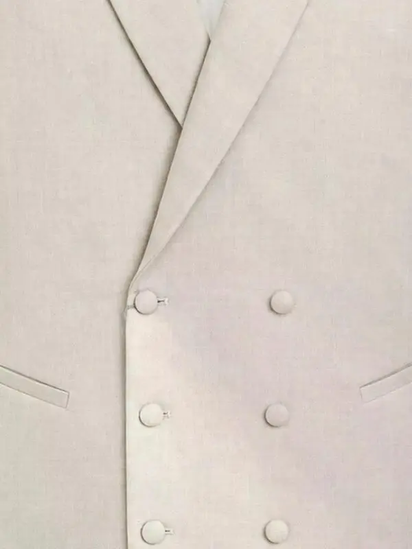ETIEM TEXTIL S.L. Double-breasted Peak-lapel Waistcoat