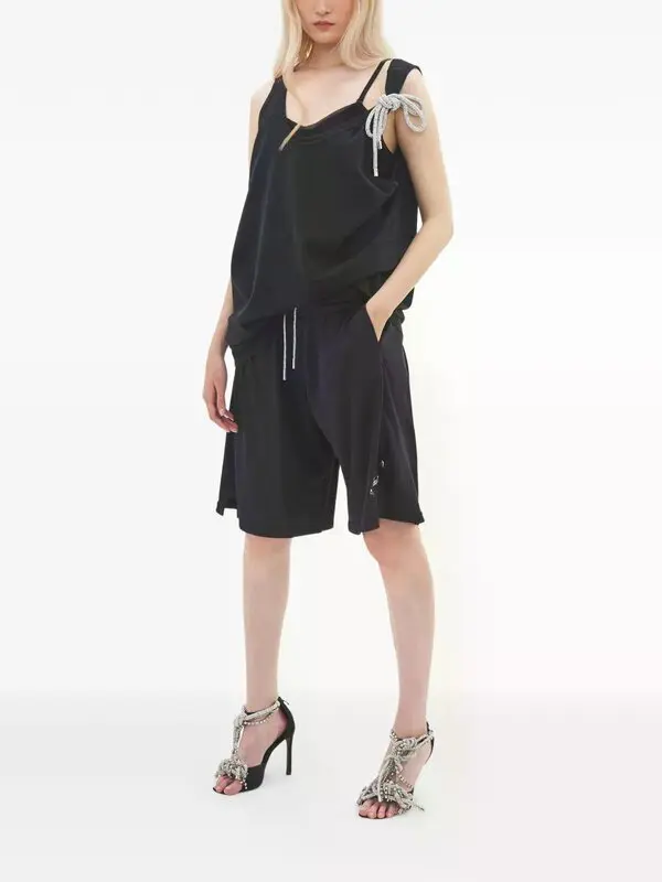 AREA Logo-embroidered Knee-length Shorts