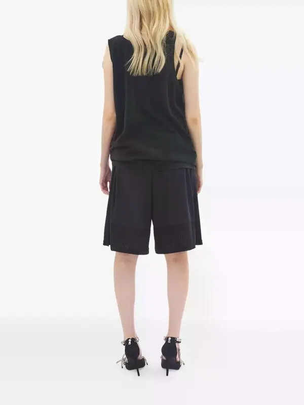 AREA Logo-embroidered Knee-length Shorts