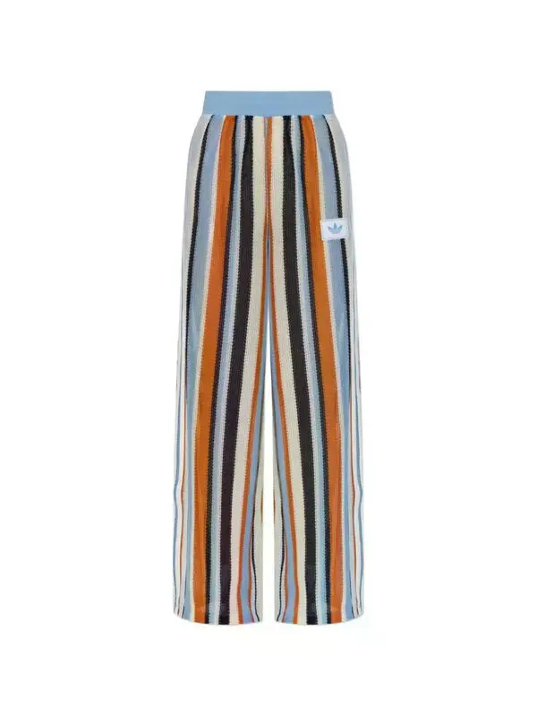 Adidas Firebird Summer Glow Striped Logo-patch Trousers