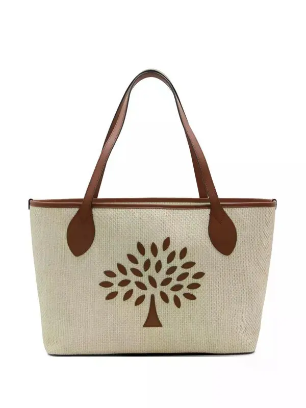 Mulberry Tree-motif Woven Tote Bag