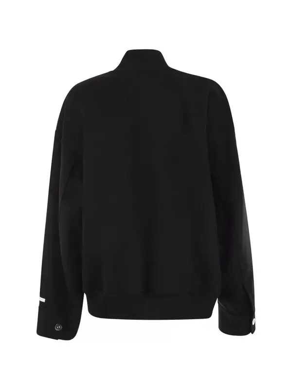 Sportmax Ribbed Virgin Wool Bomber Jacket