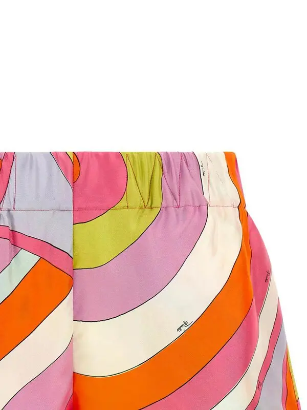 Emilio Pucci Iride-print Silk Shorts