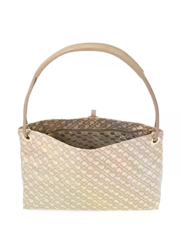GHERARDINI Large Monogram Shoulder Bag - Neutrals