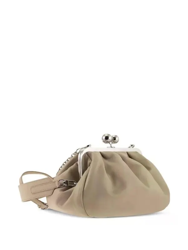 Max Mara Pasticcino Nappa Leather Clutch Bag