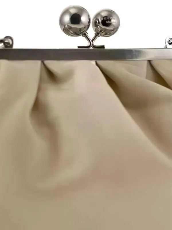Max Mara Pasticcino Nappa Leather Clutch Bag