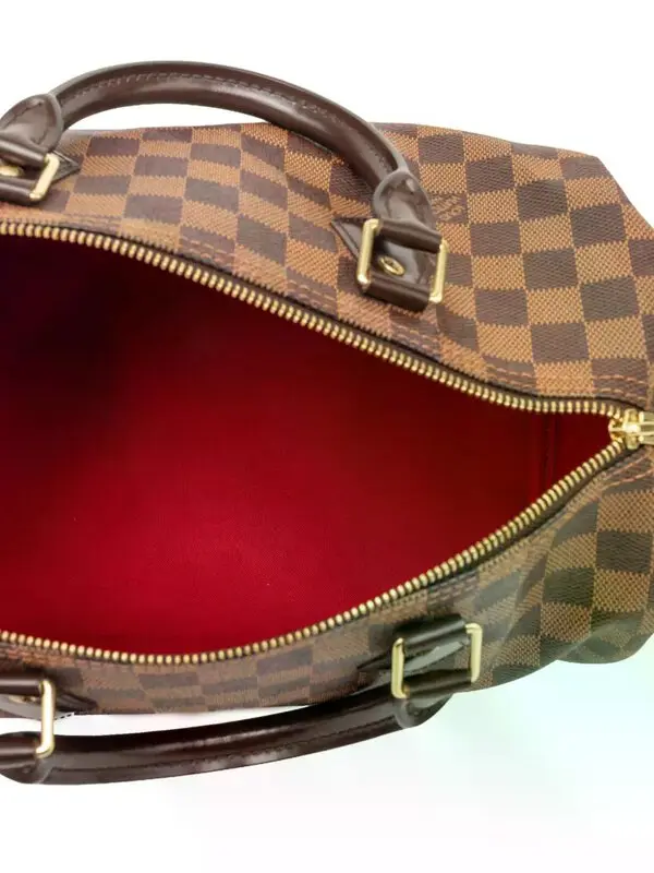 LOUIS VUITTON Damier Ebene Speedy 30 Boston Bag - Brown