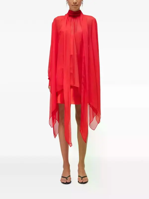 BLUGIRL Georgette Sheer Mini Dress