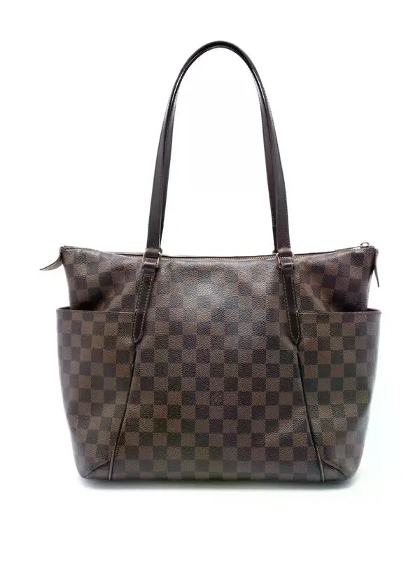 LOUIS VUITTON Damier Ebene Totally Mm Tote Bag - Brown