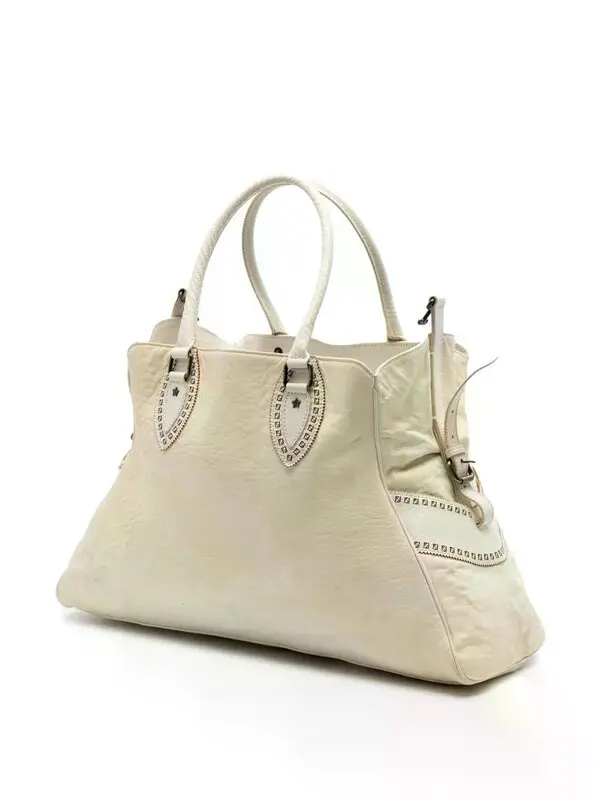 Fendi Large Etniko Du Jour Leather Handbag