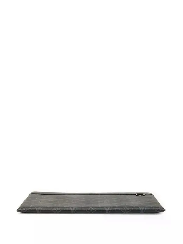 LOUIS VUITTON Monogram Eclipse Discovery Pochette Gm Clutch Bag - Black