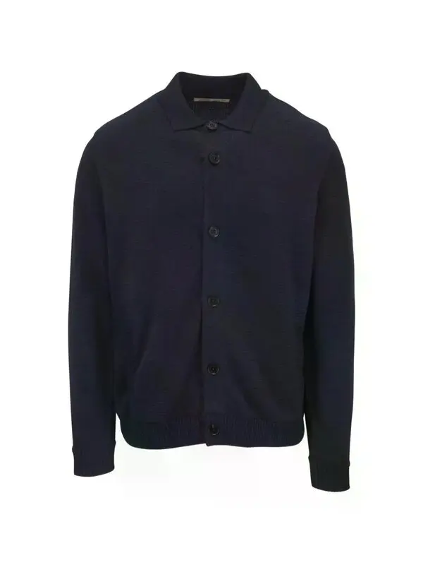 MAURIZIO BALDASSARI Ribbed-knit Button-up Jacket