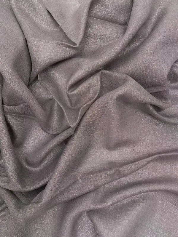 Brunello Cucinelli Metallic-thread Frayed Scarf