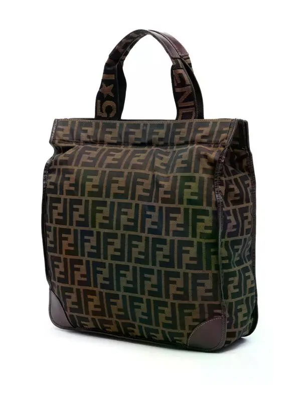 Fendi Zucca Canvas Shopping Tote Bag