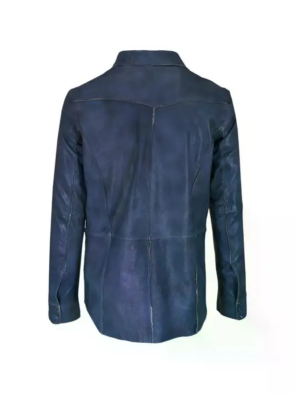 GIMO'S ITALIANA Leather Press-stud Jacket