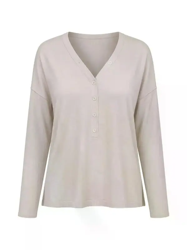 KANGRA Dropped-shoulder V-neck Sweater