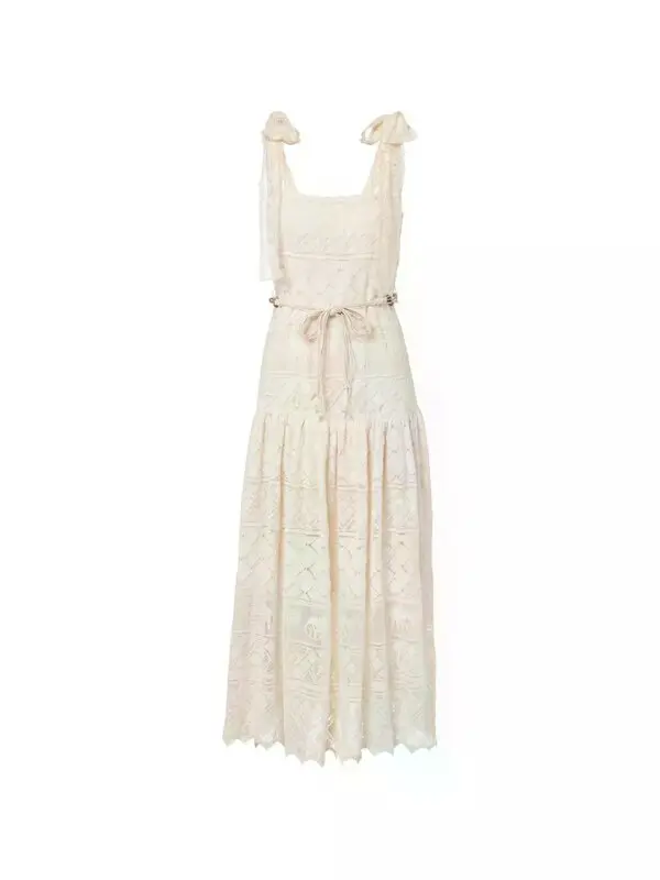 Zimmermann Lace-knit Maxi Dress - Neutrals