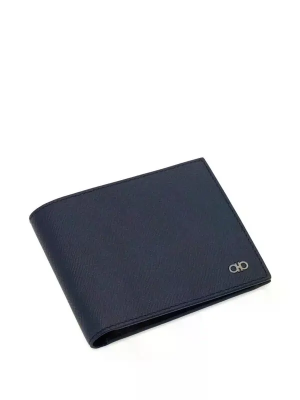 FERRAGAMO Gancini Bi-fold Wallet - Blue