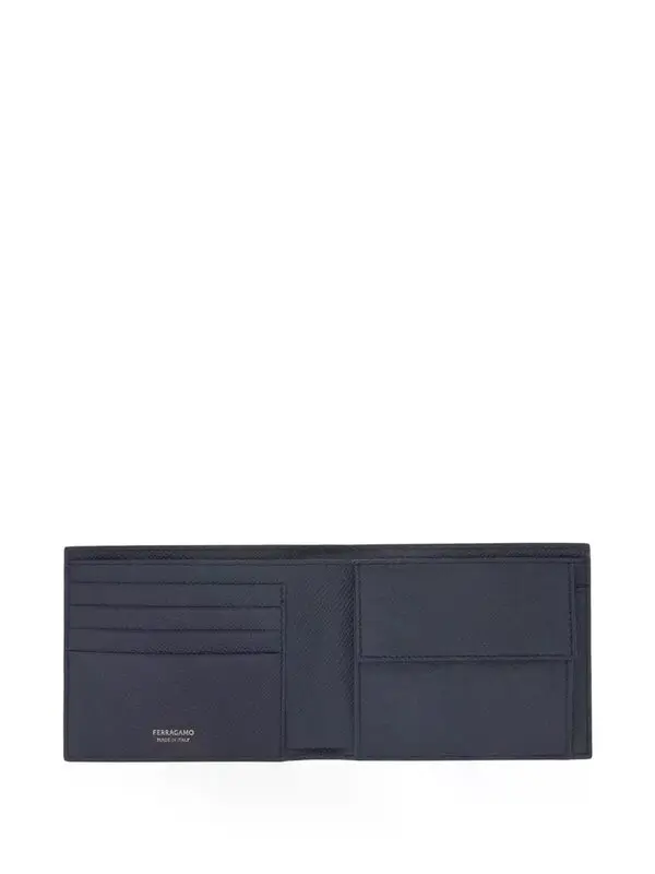 FERRAGAMO Gancini Bi-fold Wallet - Blue