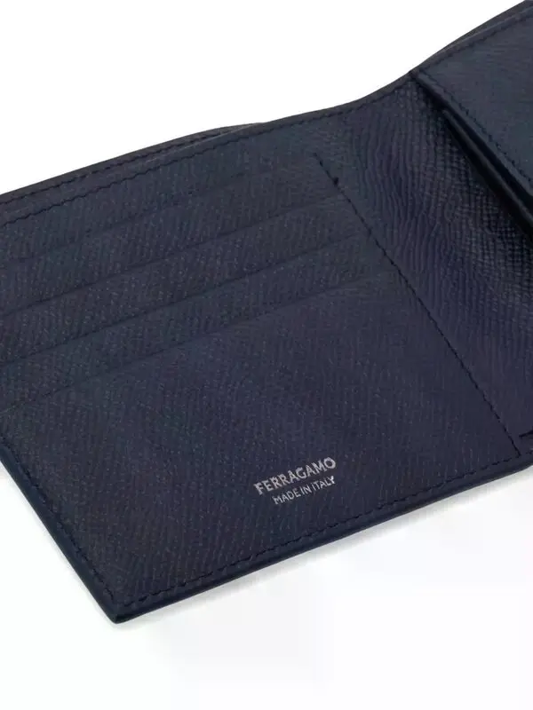 FERRAGAMO Gancini Bi-fold Wallet - Blue