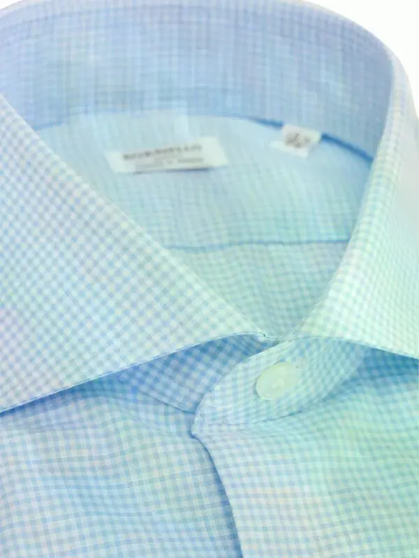 BORRIELLO NAPOLI Gingham-pattern Button-down Shirt