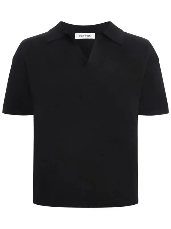 TONYWACK Open-collar Polo Shirt