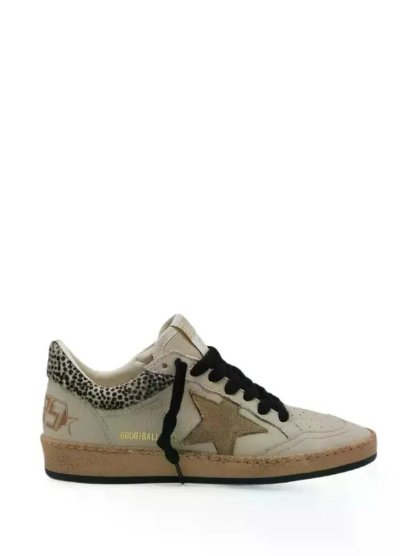 GOLDEN GOOSE Ball Star Leopard Print Sneakers