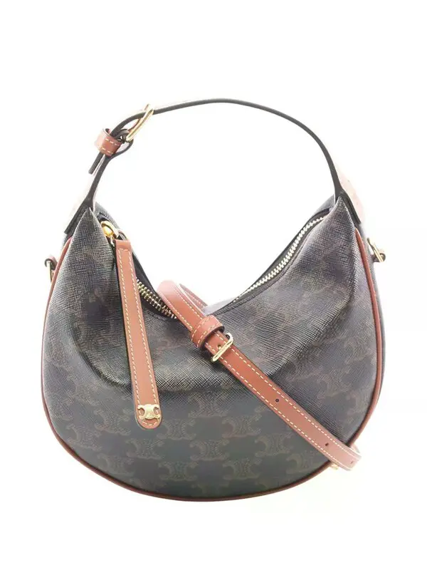 Celine Triomphe Coated Canvas Satchel