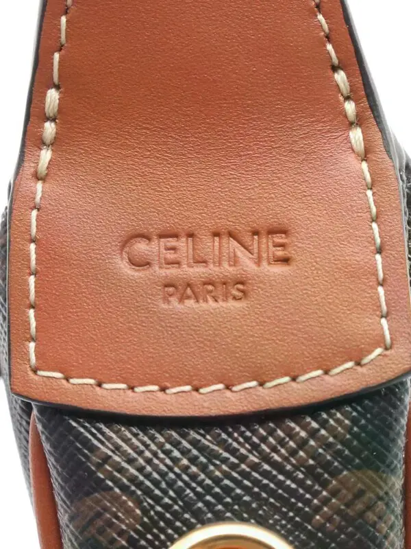 Celine Triomphe Coated Canvas Satchel
